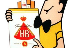 Zigaretten-Werbung mit HB Männchen - Befreiung von Rauchsucht